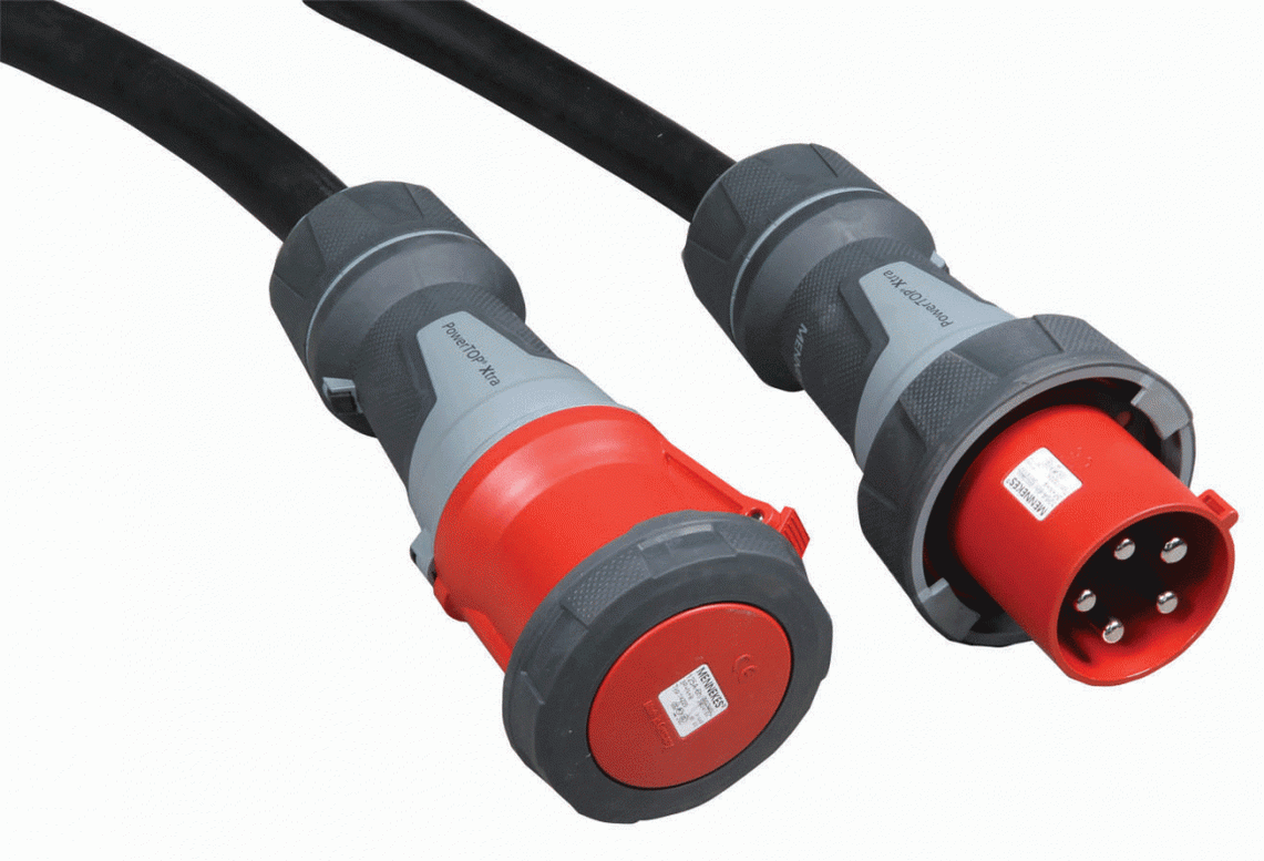 3 Phase Cable - 63A extension - 10m — 123hire