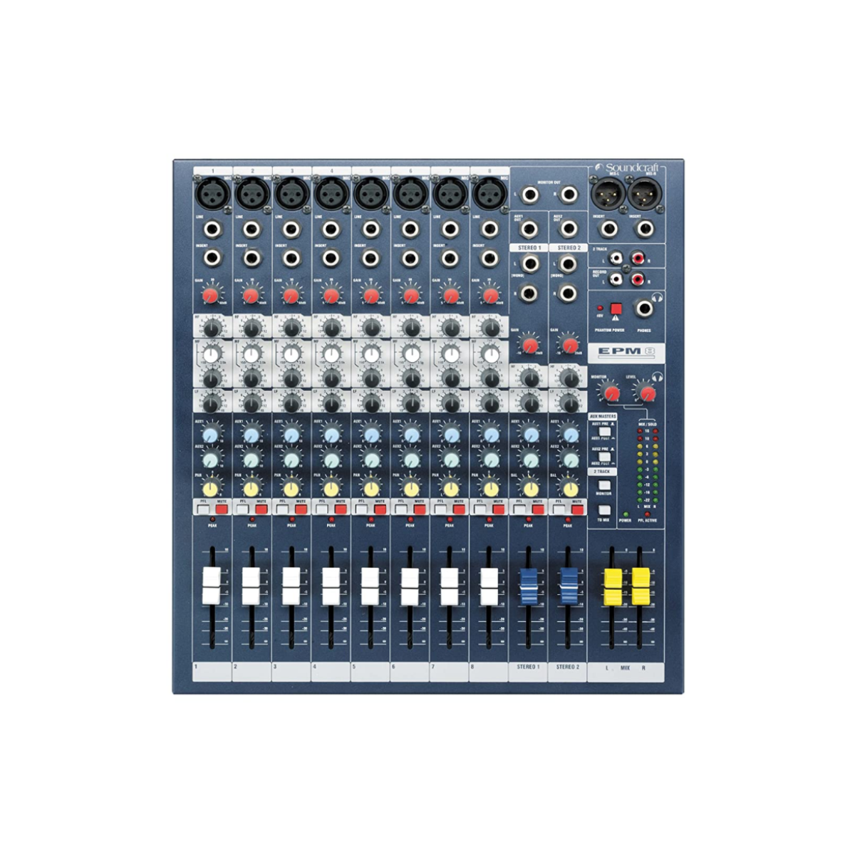 Mixing Desk - Soundcraft EPM8 - 8 Channel — 123hire